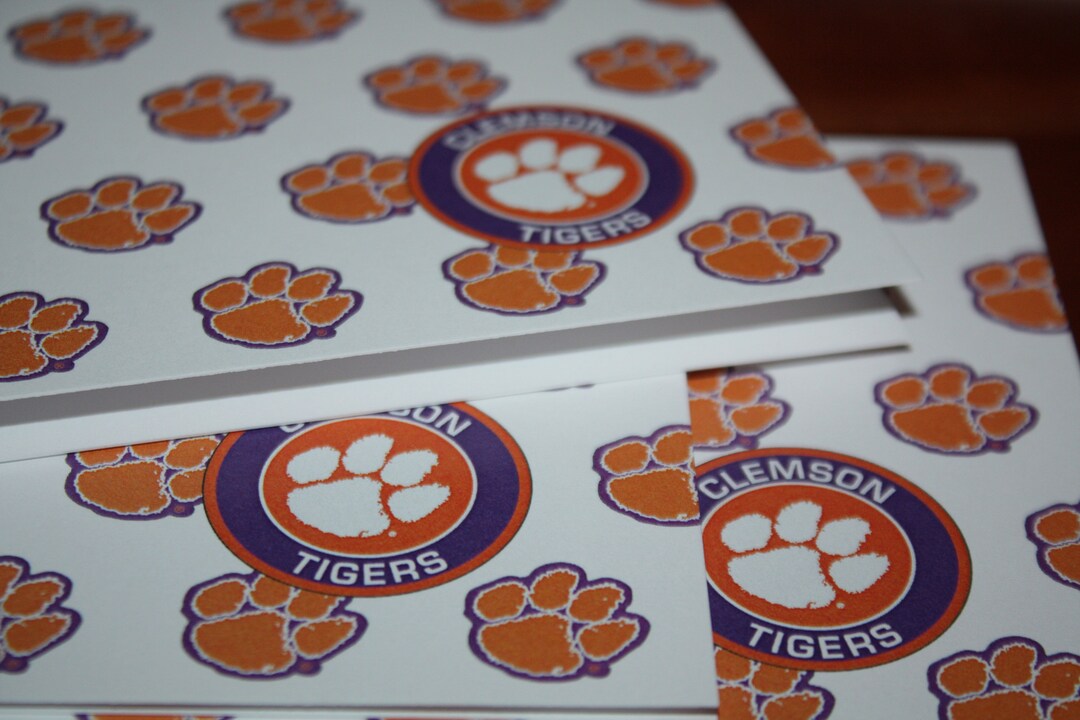 Clemson Tigers - Handmade Note Cards - Etsy