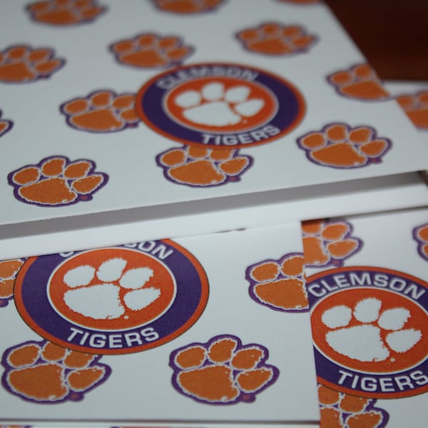 Clemson Cards - Etsy