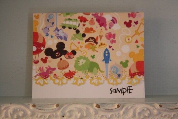 All Things Disney Note Cards Handcrafted and Personalized | Etsy