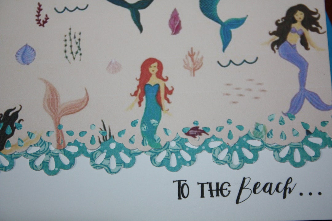 Beautiful Mermaids Themed Handcrafted Note Cards Personalization May Be ...