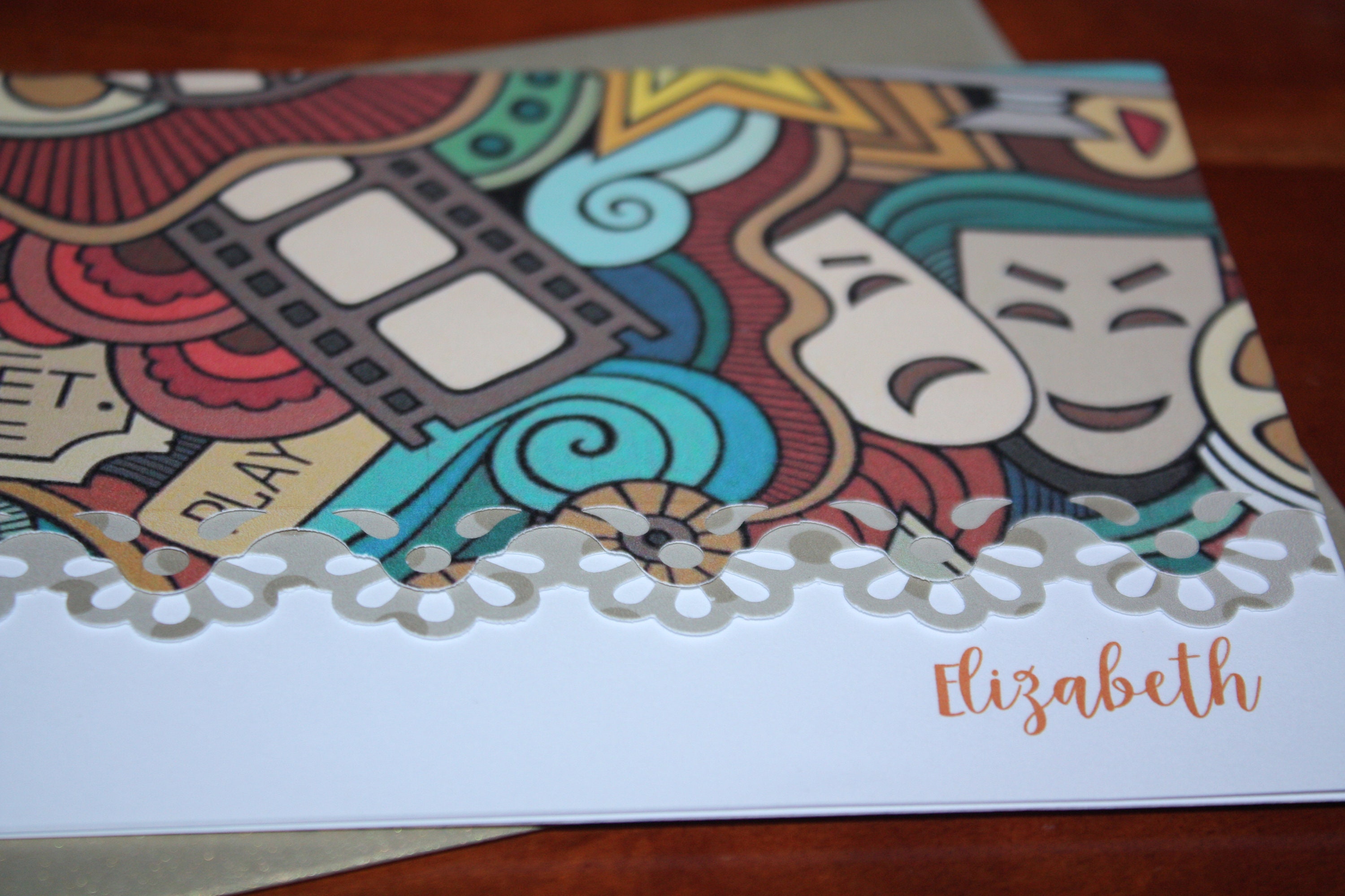 Night at the Theater Note Cards - Etsy