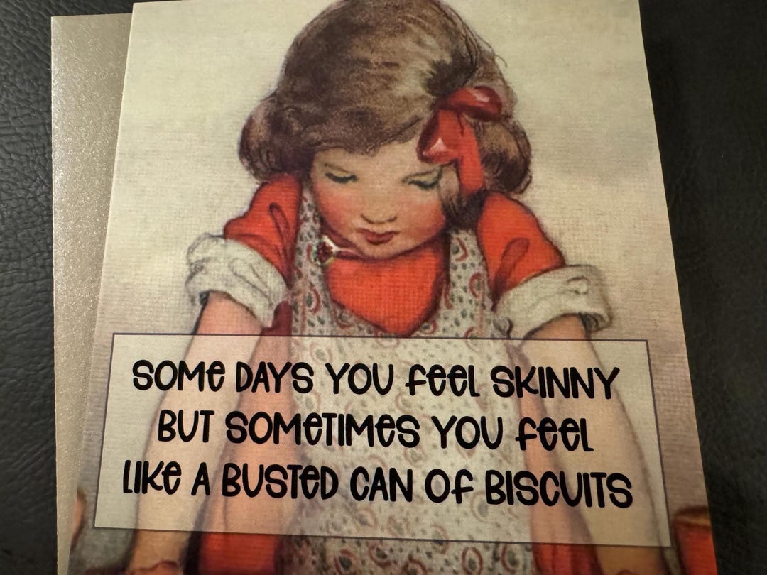 Busted Can of Biscuits Greeting Card - Humorous Blank Note Card - Etsy