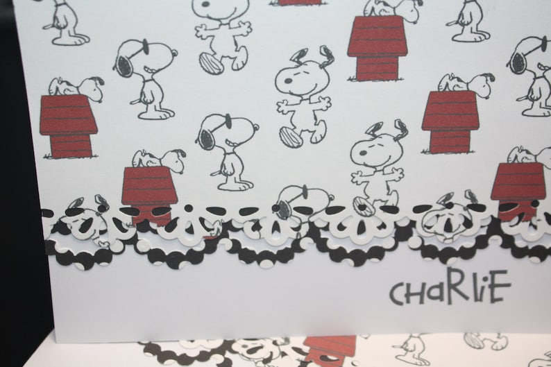 Snoopy Themed Note Cards - Etsy