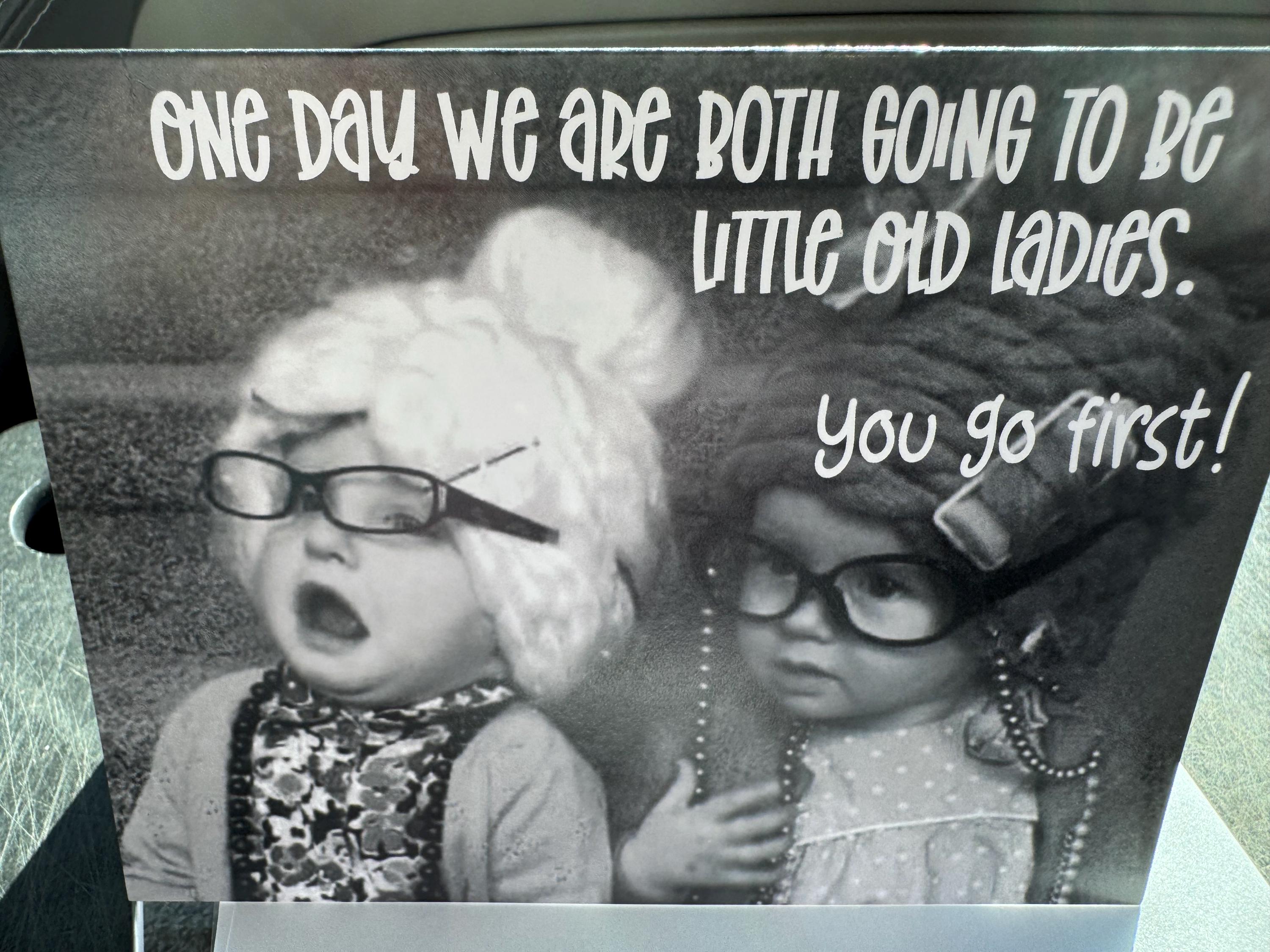B-37 Funny Little Old Ladies Card - You Go First! - Etsy