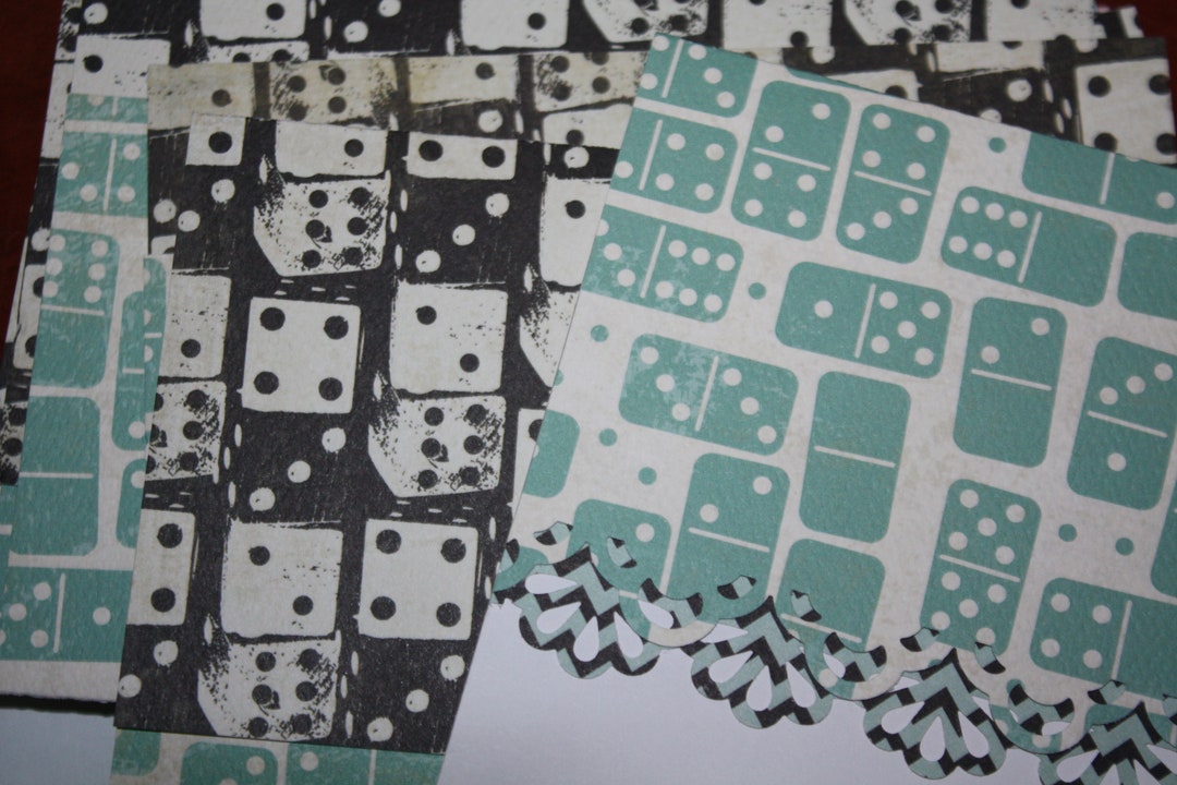 Dominos or Dice Handcrafted Note Cards - Etsy