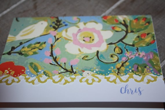 Beautiful Bright Blue Bird Themed Handcrafted Note Cards - Etsy New Zealand