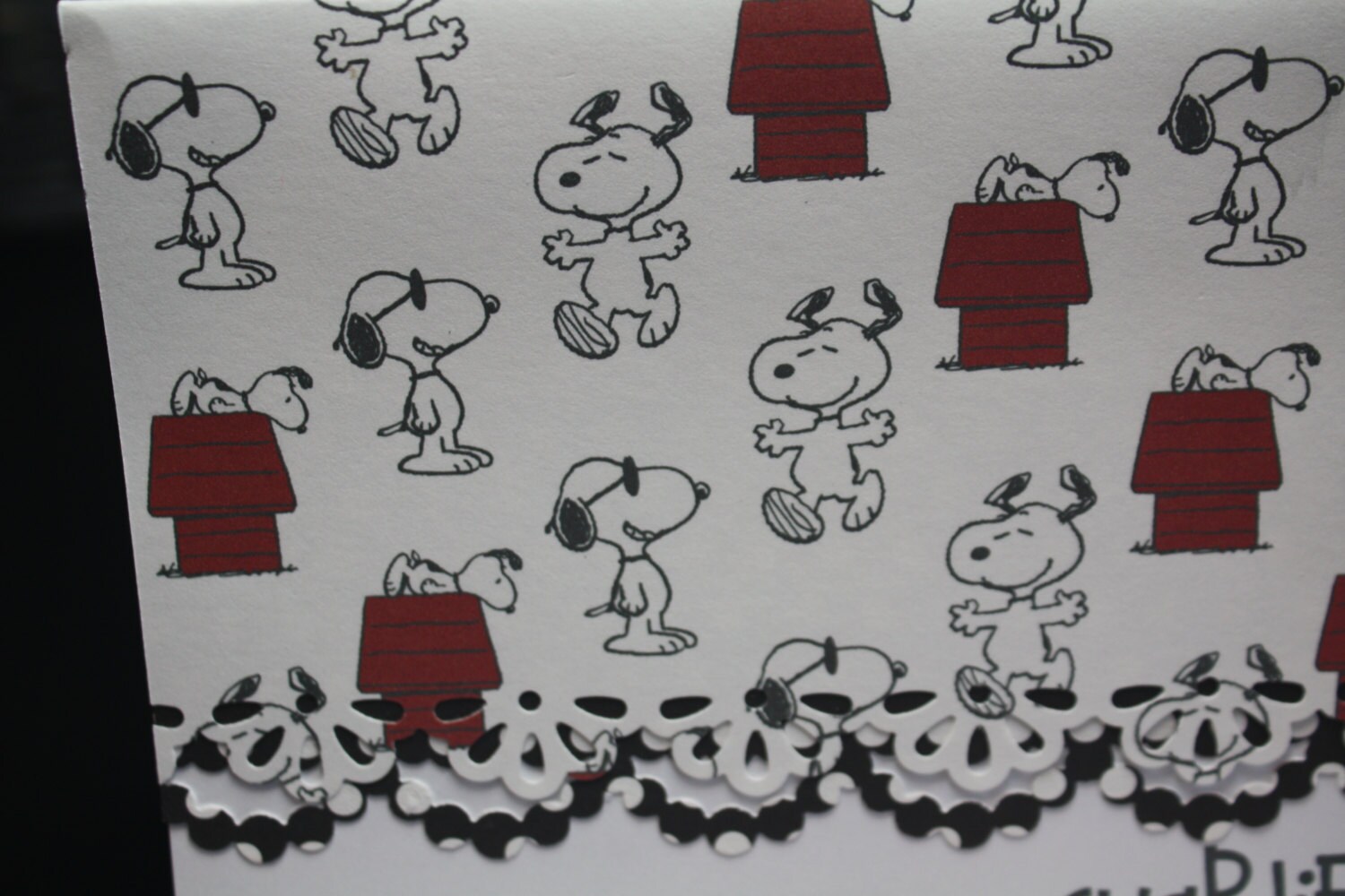 Snoopy Themed Note Cards - Etsy