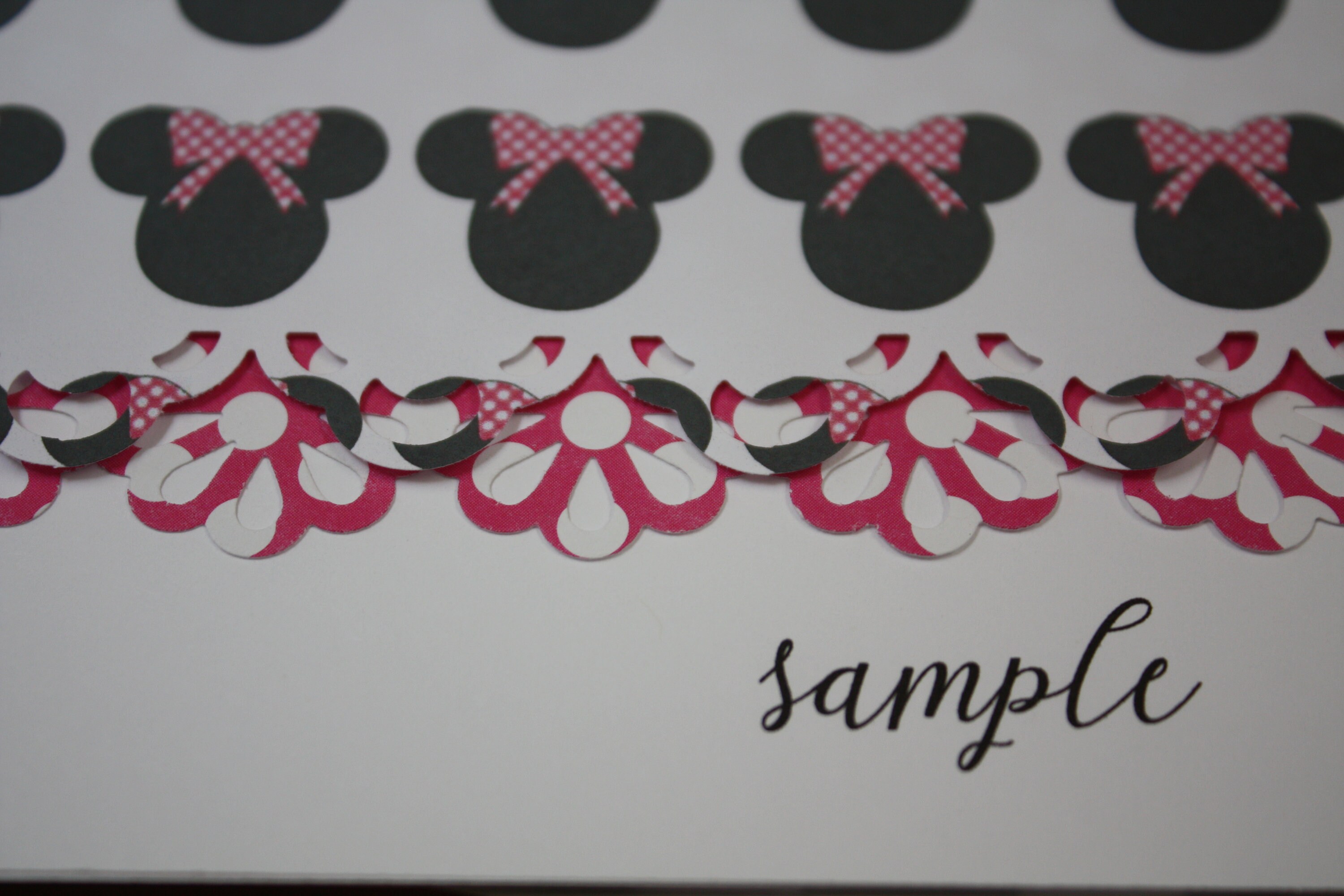 Minnie Mouse Note Cards Handcrafted and Personalized - Etsy