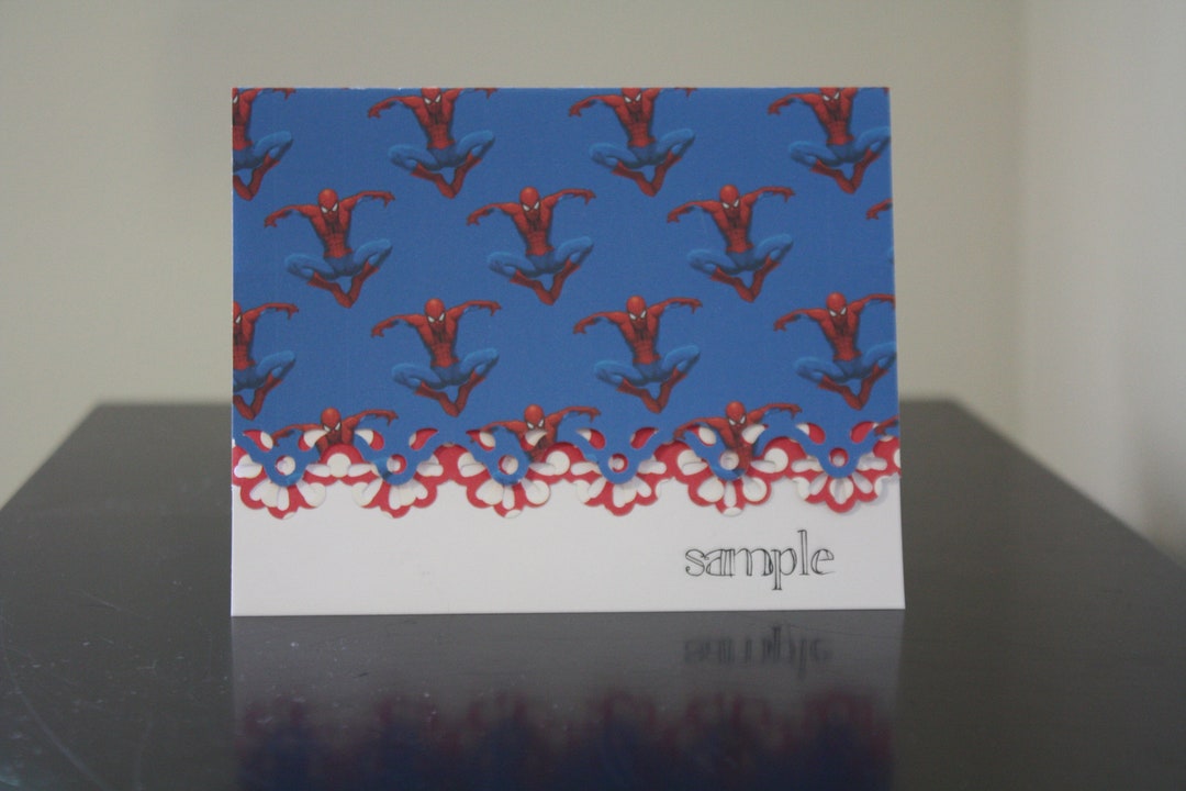Spiderman Note Cards - Handcrafted and Personalized - Etsy