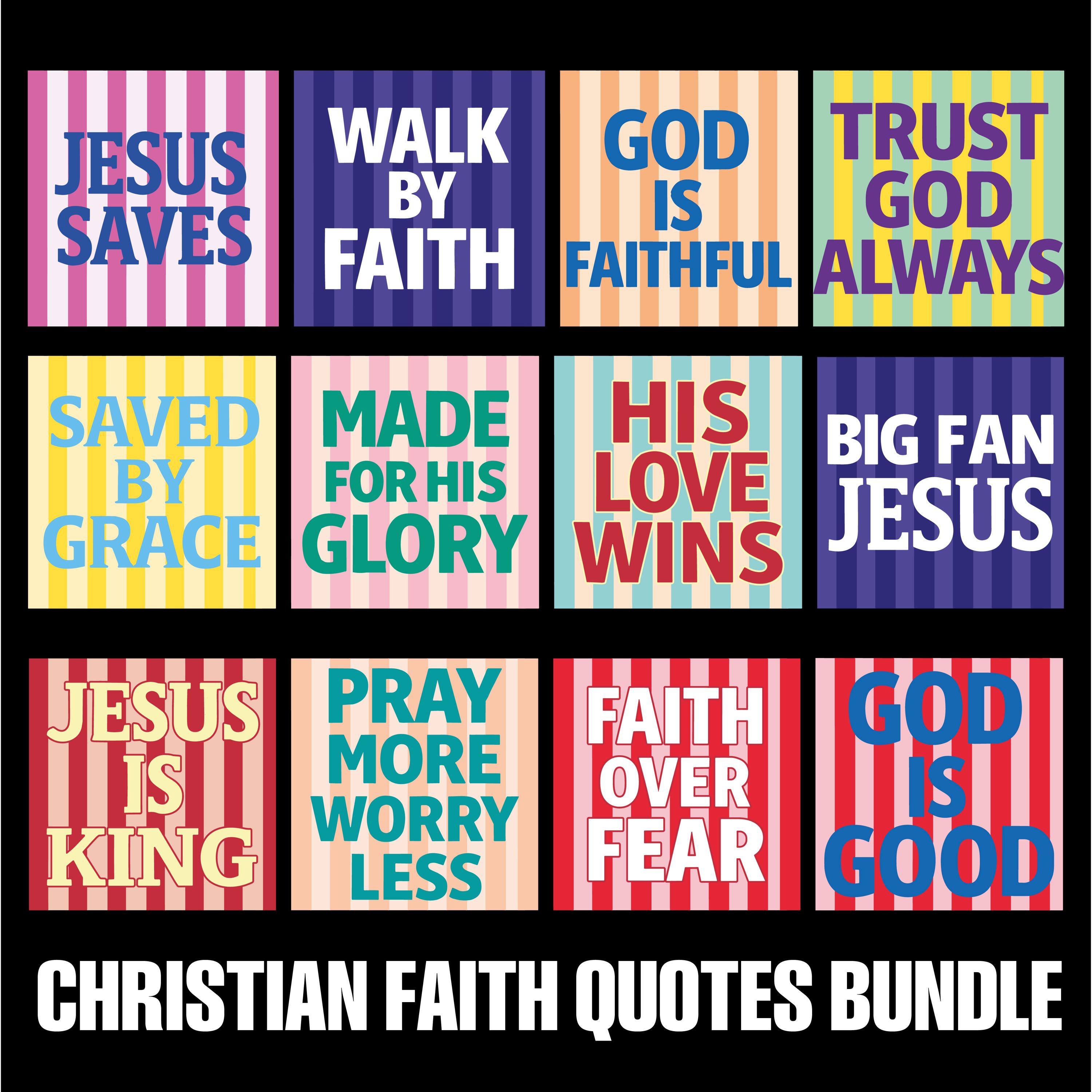 12+ Striped God is Good SVG PNG Bundle,preppy Christian Png, Jesus ...