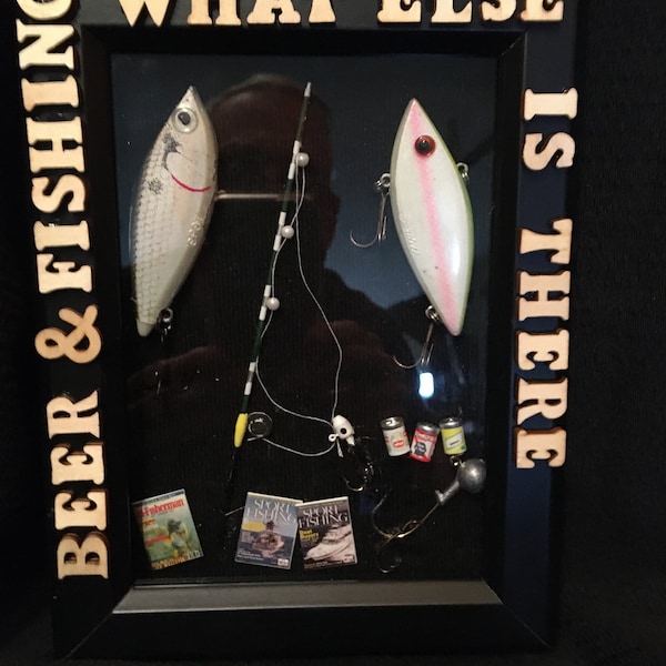 Fishing Lure Shadow Box - Etsy