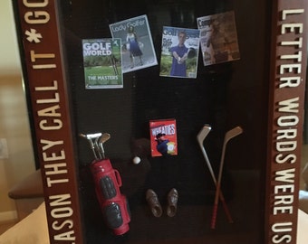 Golf shadow box | Etsy