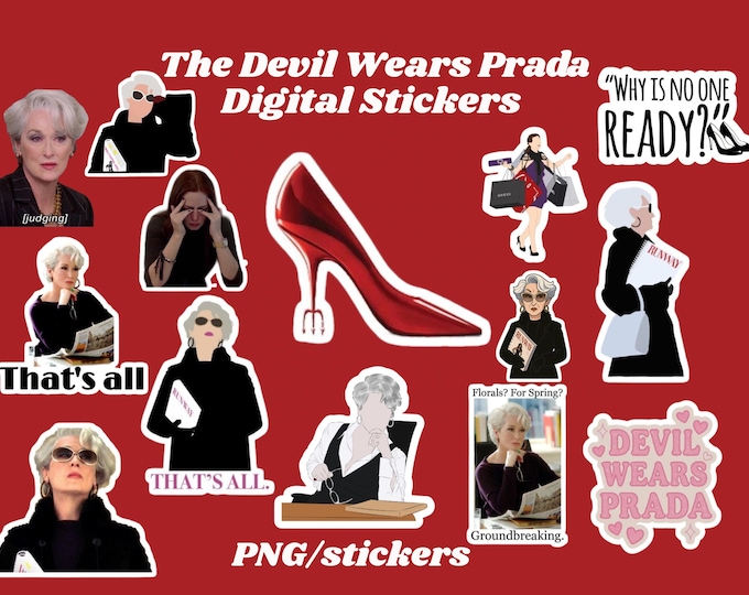 Miranda Priestly Vinyl Sticker, Laptop Decal, Movie Sticker, Minimalist ...