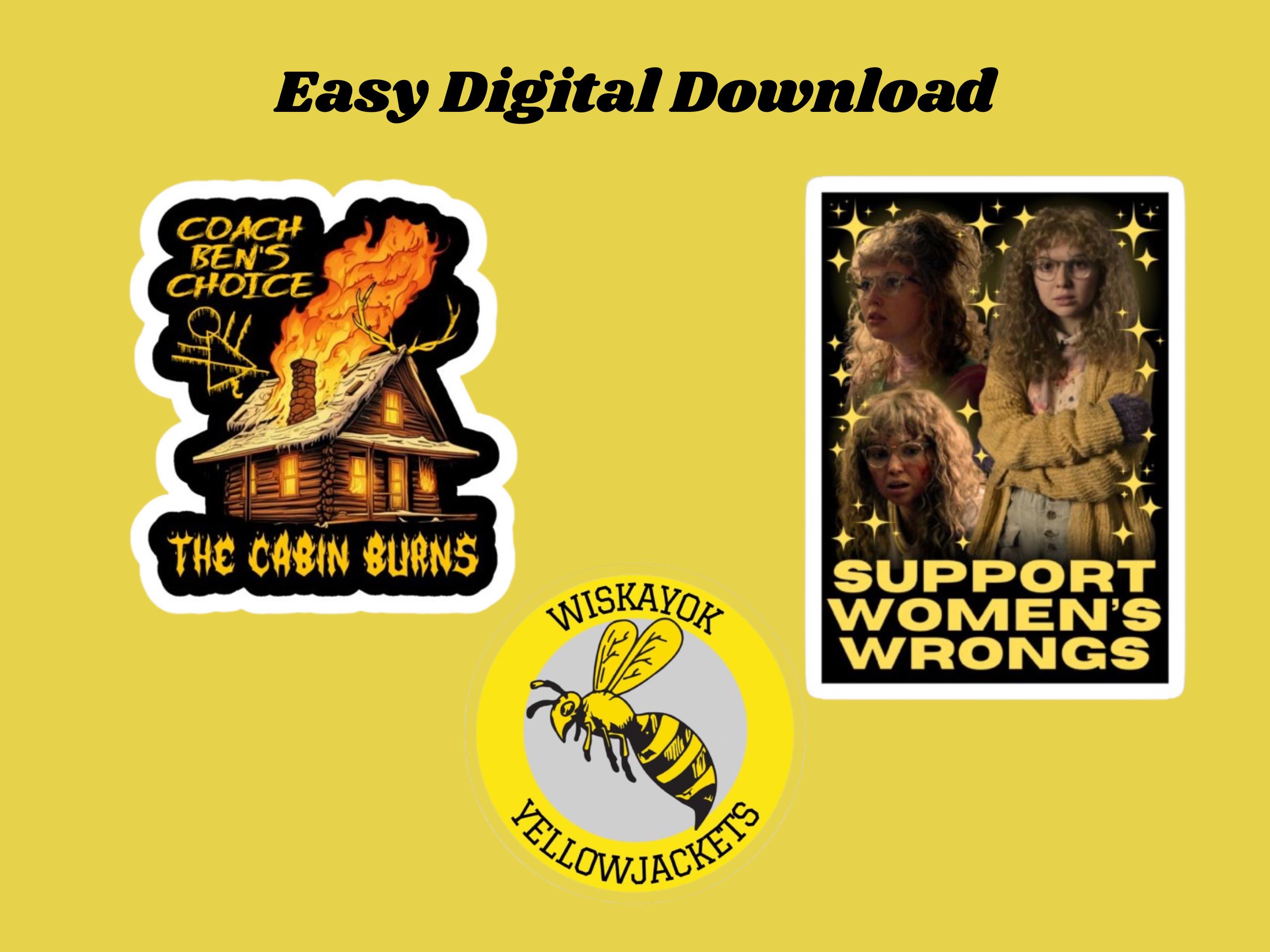Yellowjackets Stickers Bundle 25 PNG Stickers With Transparent ...
