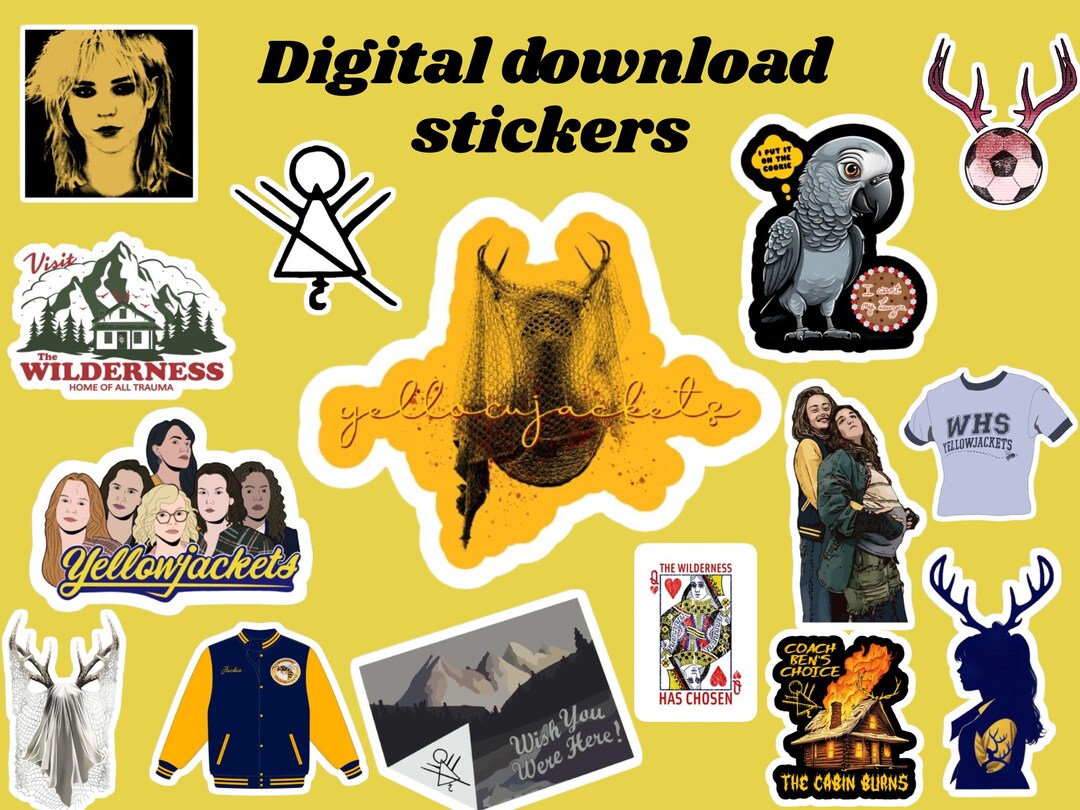 Yellowjackets Stickers Bundle 25 PNG Stickers With Transparent ...