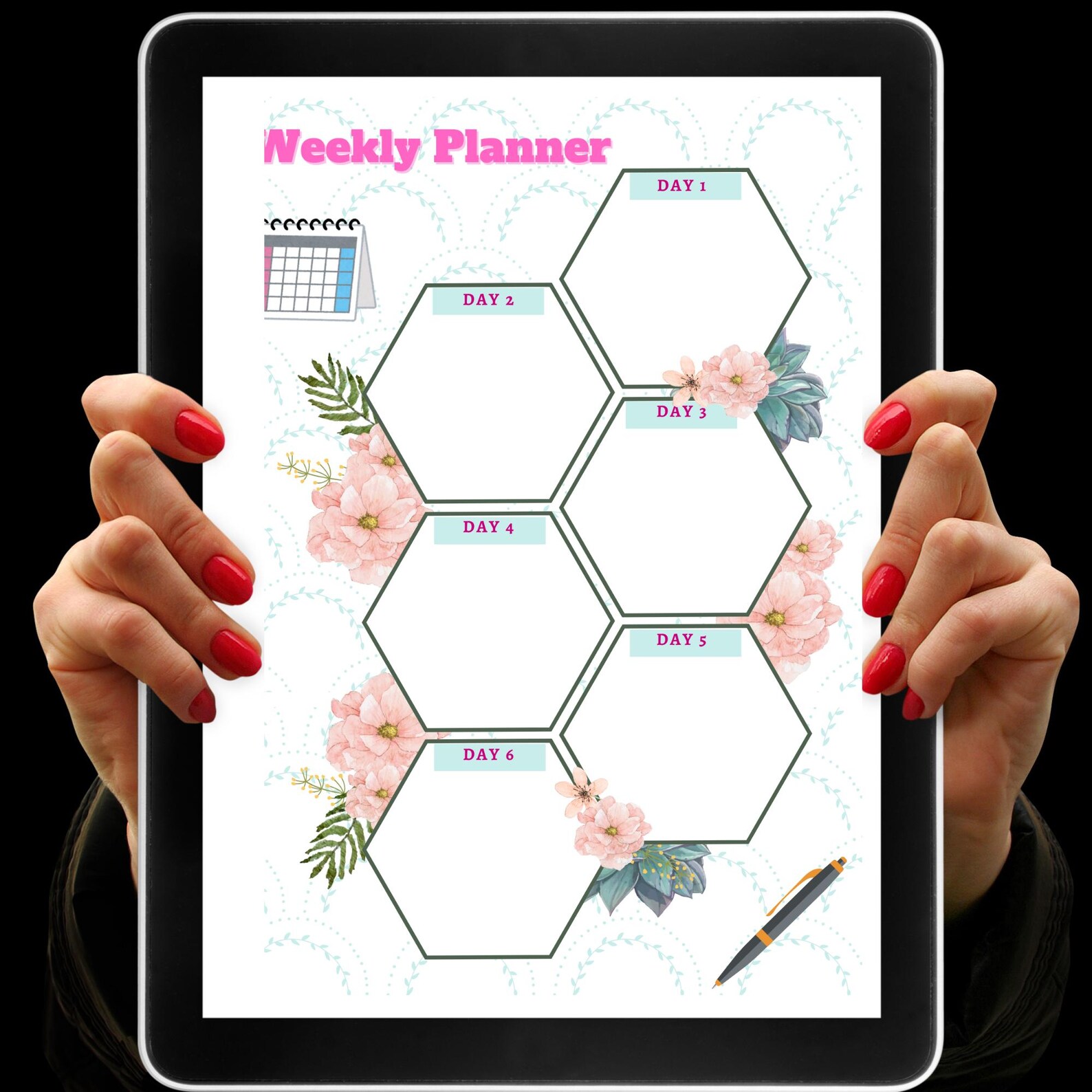Printable Weekly Planner | A4 PDF Weekly Schedule Template | Instant ...