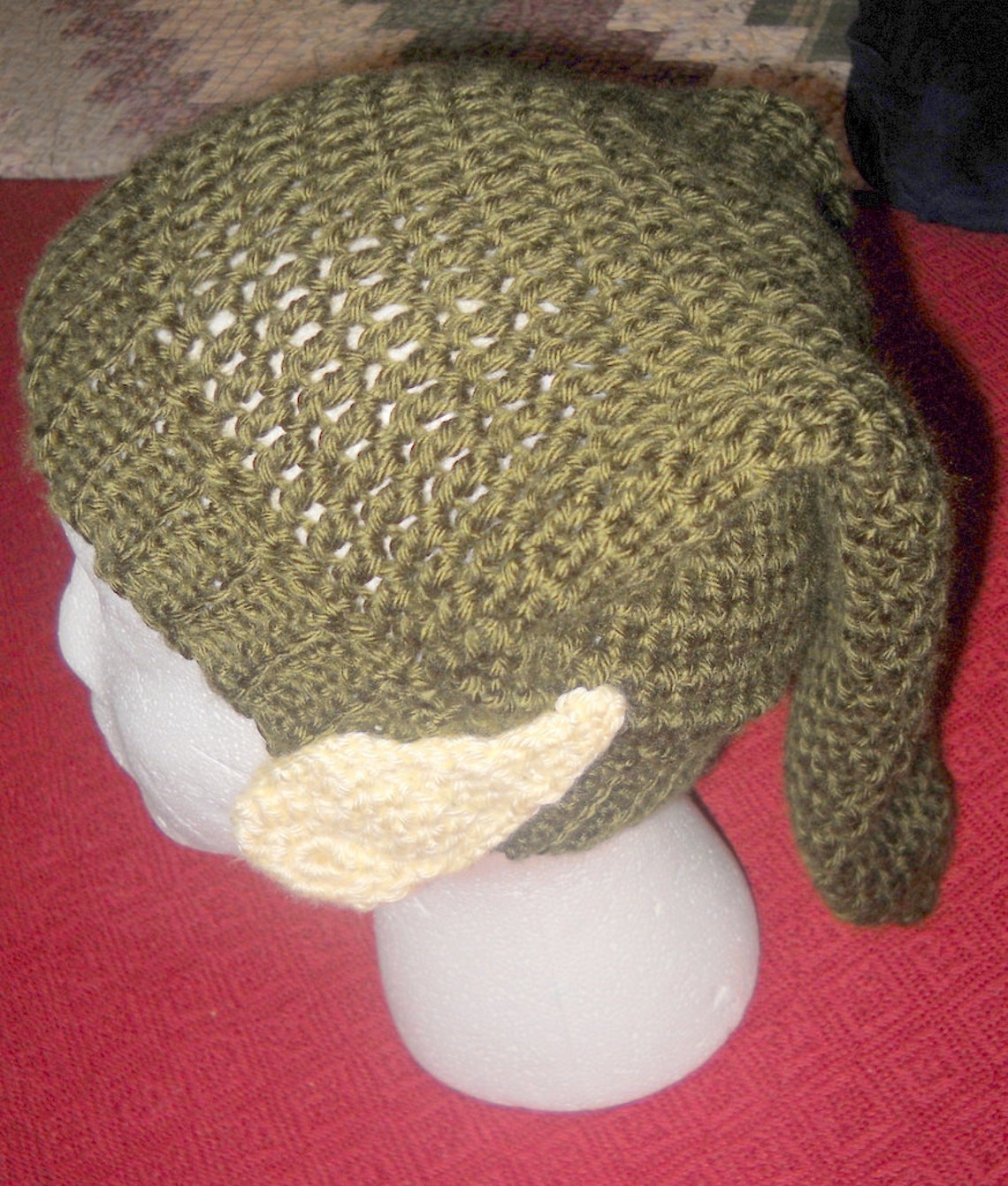 PATTERN ONLY Crocheted Zelda Link Hat With Elf Ears Attached Adult Size ...