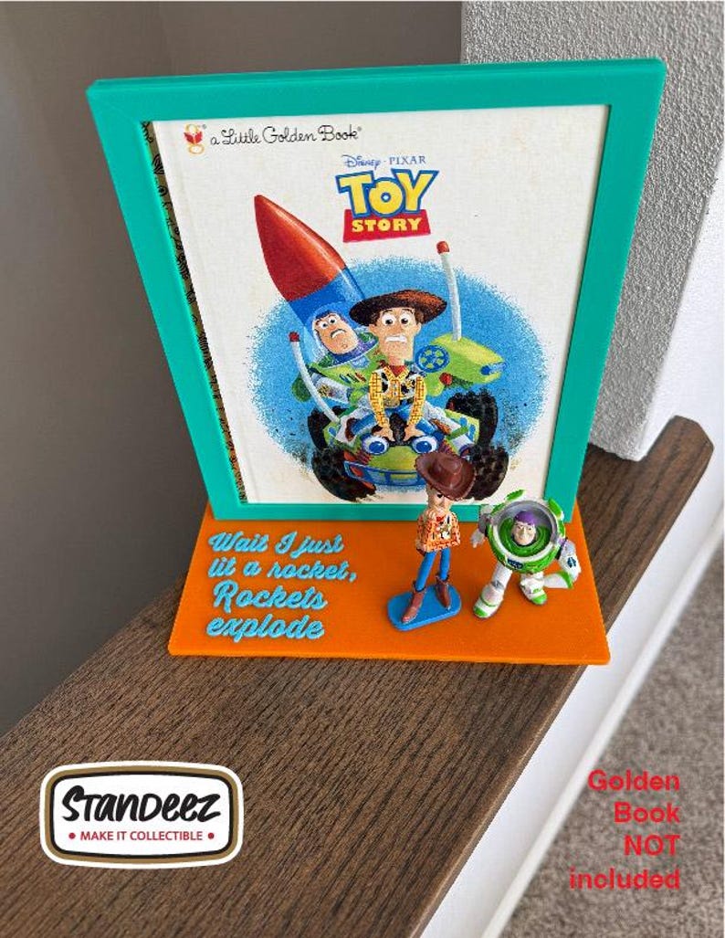Toy Story Standee Display With Woody Quote & Figures (golden Book NOT ...