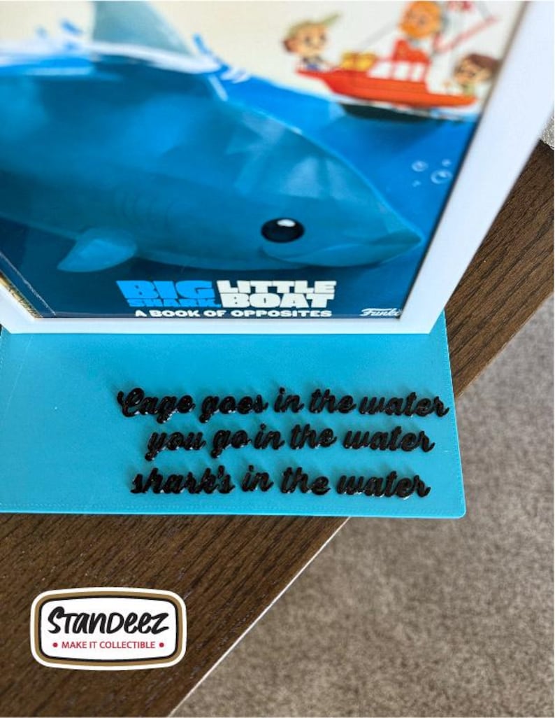 Jaws Quint 3d Printed Hooper Standee Display for Pops and Golden Book ...