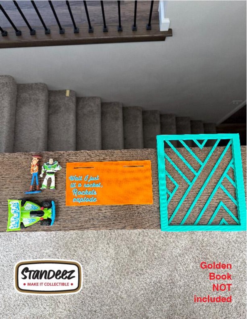 Toy Story Standee Display With Woody Quote & Figures (golden Book NOT ...