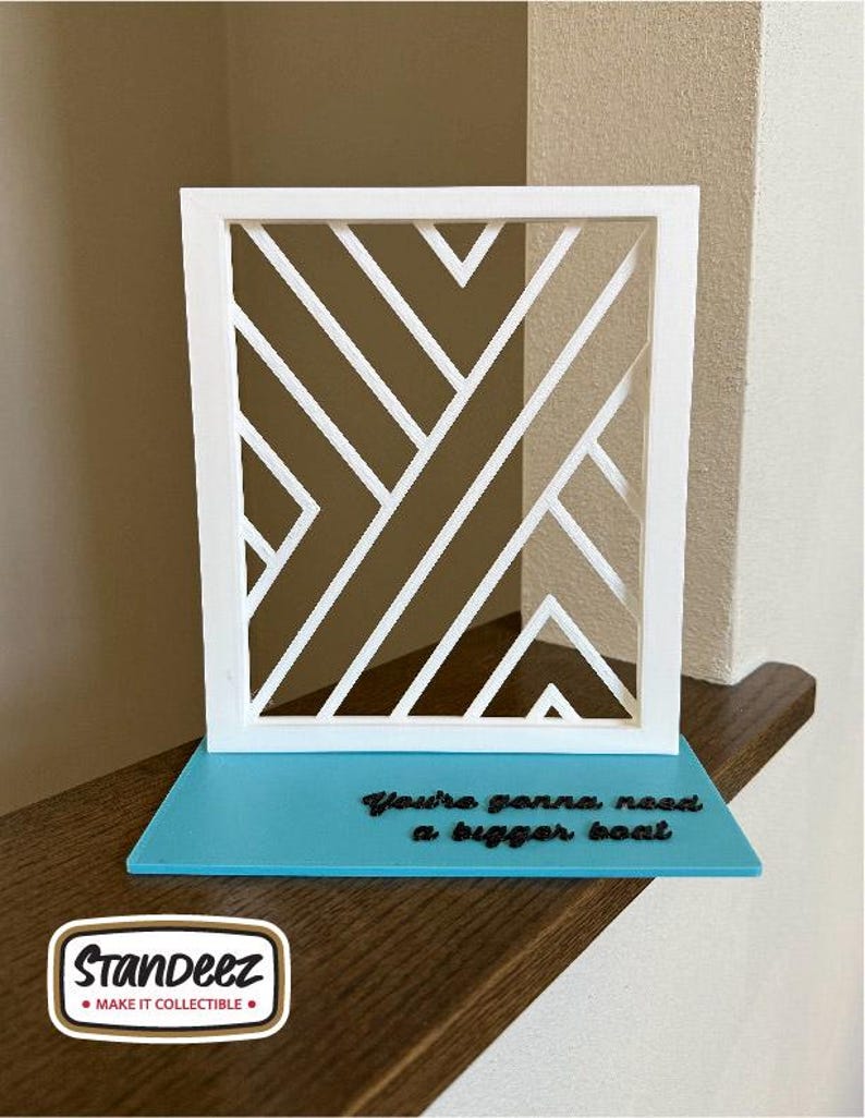 Jaws Quint 3d Printed Standee Display for Pops and Golden Book WITH ...