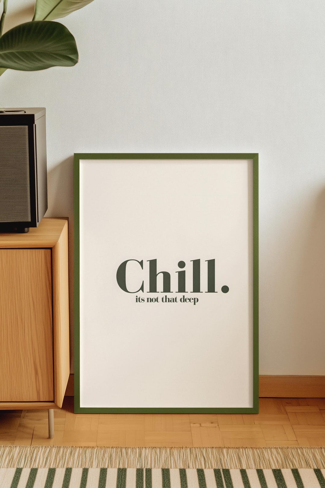 Minimalist Typography Print: Chill - Modern Quote (digital Download) - Etsy
