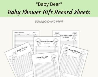 Bible Baby Girls Printable Matching Baby Shower Game | "baby Bear ...