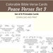 Peace Verses Bible Verse Cards | Set 3, 8 Verses | Colorable Birds ...