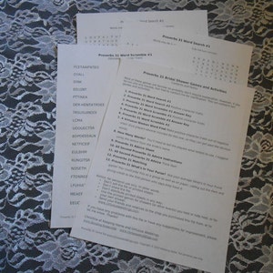 Proverbs 31 Bridal Shower Games and Activities, Printable - Etsy