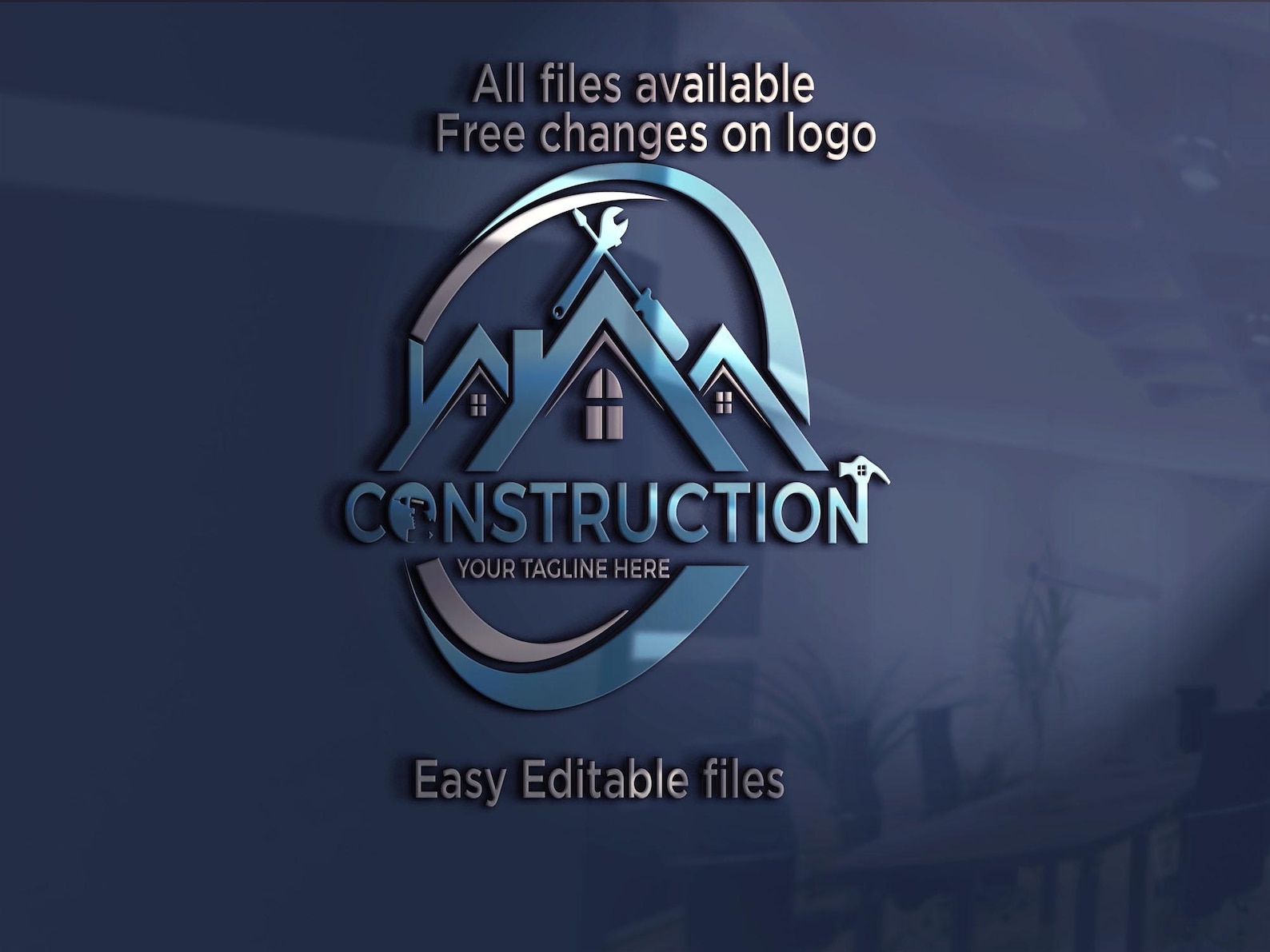 Editable Construction Logo Template. Contractor, Builder & Handyman ...