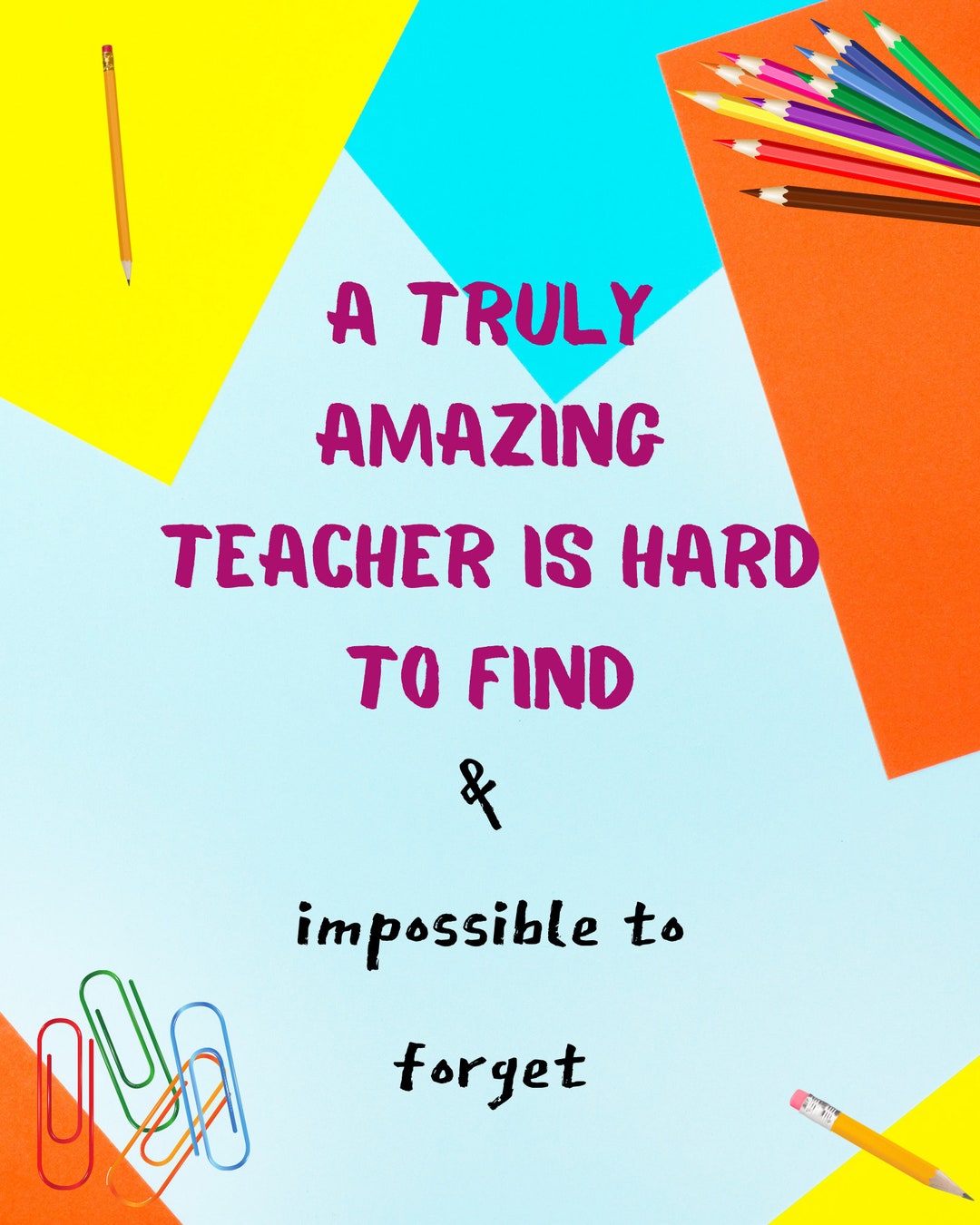 Printable Digital Download Art for Teacher Appreciation - Etsy