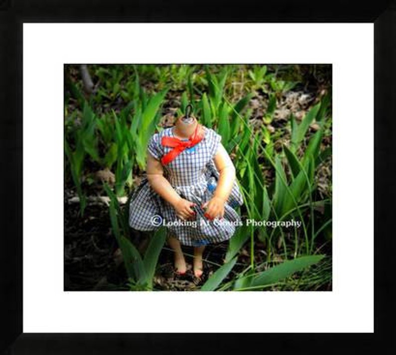 Headless Doll Sweetly Creepy Doll Art Photo Macabre Decapitated Dolly In The Garden Outsider
