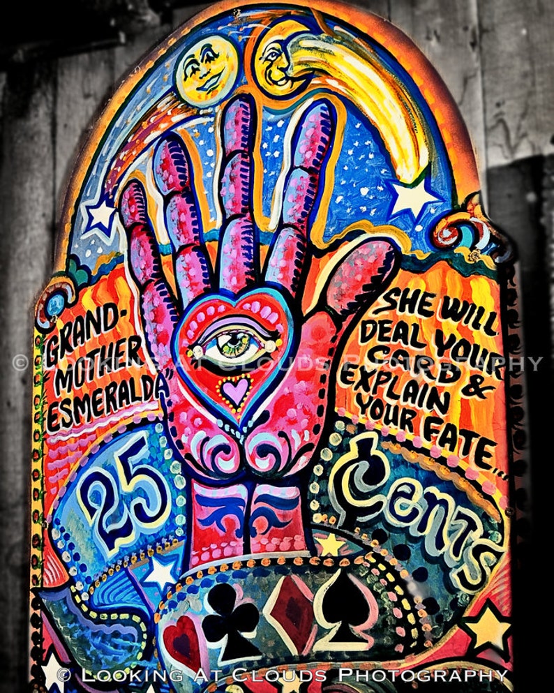 Psychic Fortune Teller Art Photo, All Seeing Eye, Colorful Psychedelic ...