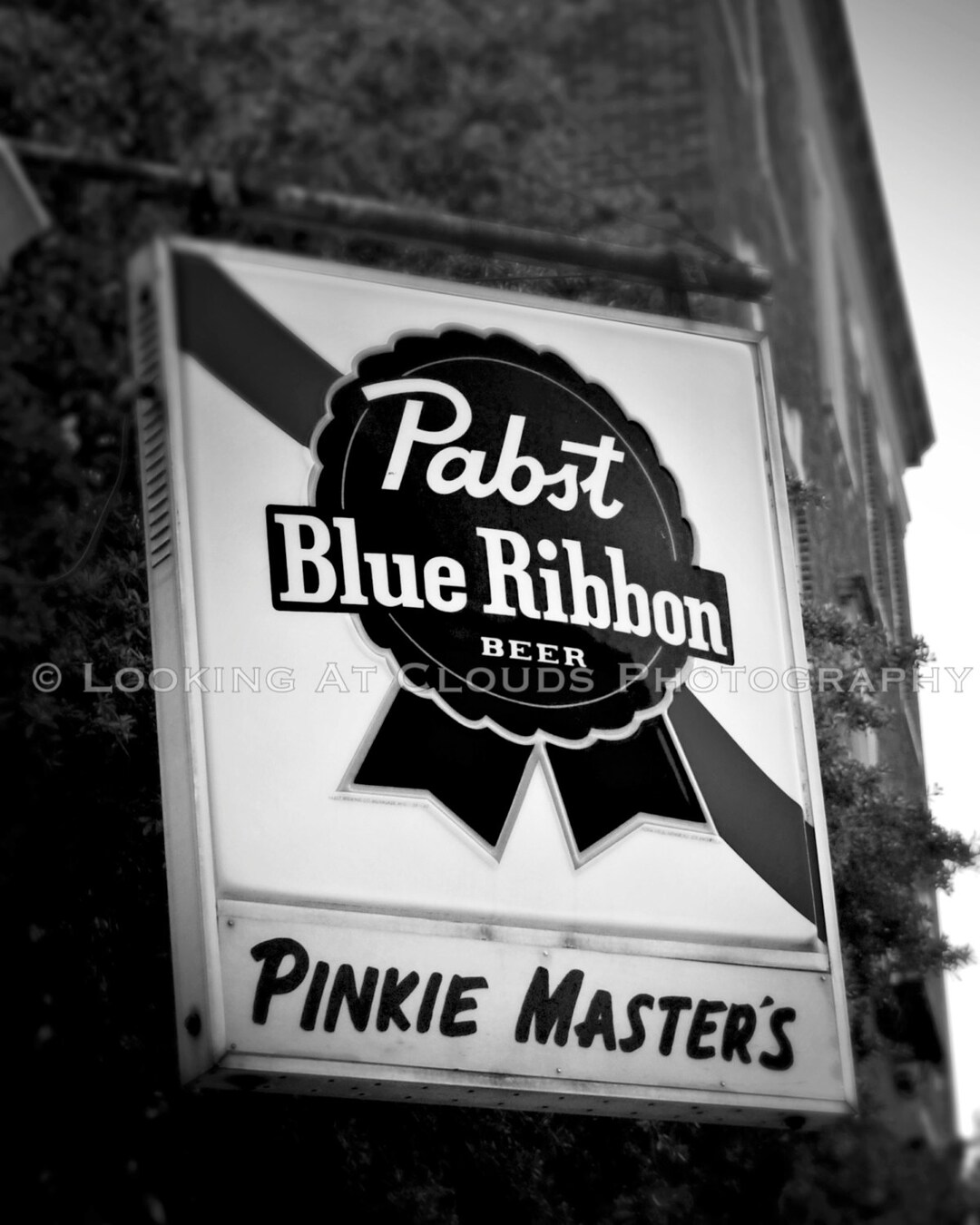 Pabst Blue Ribbon Bar Art Photo, PBR Beer, Pinkie Master's Bar Savannah ...