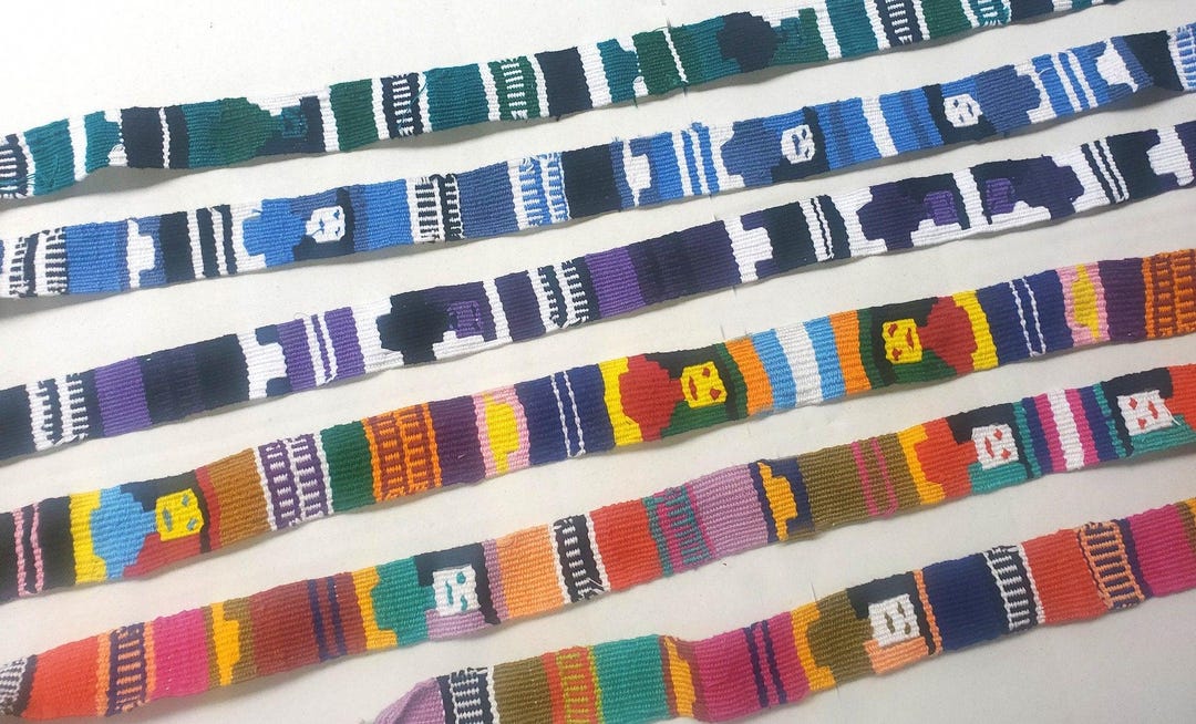 Cotton Guatemalan Faja Belt Sash Purse Strap - Etsy