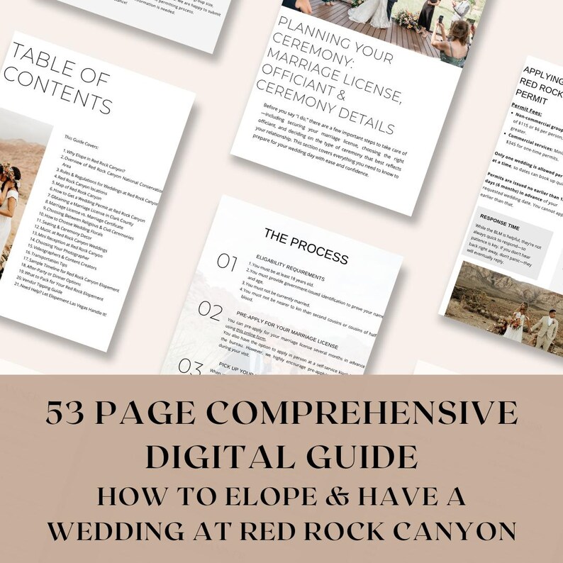Red Rock Canyon Elopement Guide | How to Elope in Las Vegas | Red Rock ...