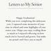 Senior Year Journal Prompts From Mom| 15-page Printable for Parents to ...