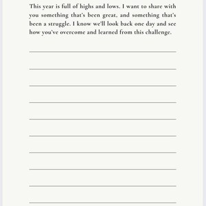 Senior Year Journal Prompts From Mom| 15-page Printable for Parents to ...