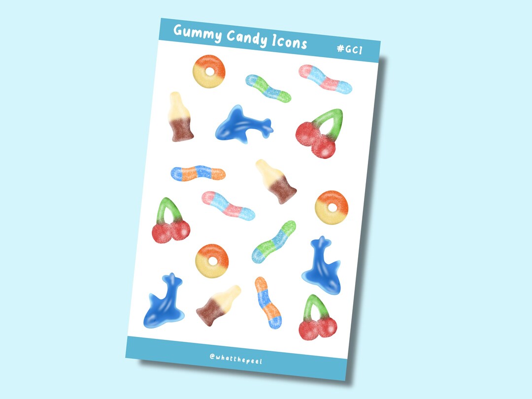 Gummy Candy Icons - for Planners, Journaling, Scrapbooking - Etsy Canada