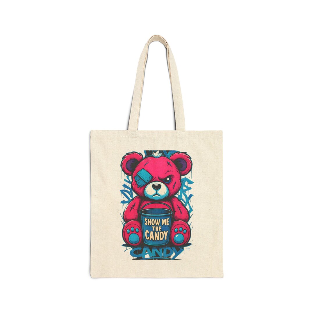 Show Me the Candy Tote Bag, Cute Tote for Kids, Fun Reusable Grocery ...