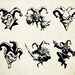 Evil Jester SVG Bundle: Gothic Horror Clipart, Halloween Cut File (PNG ...