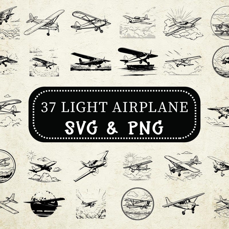 Airplane Svg - Etsy