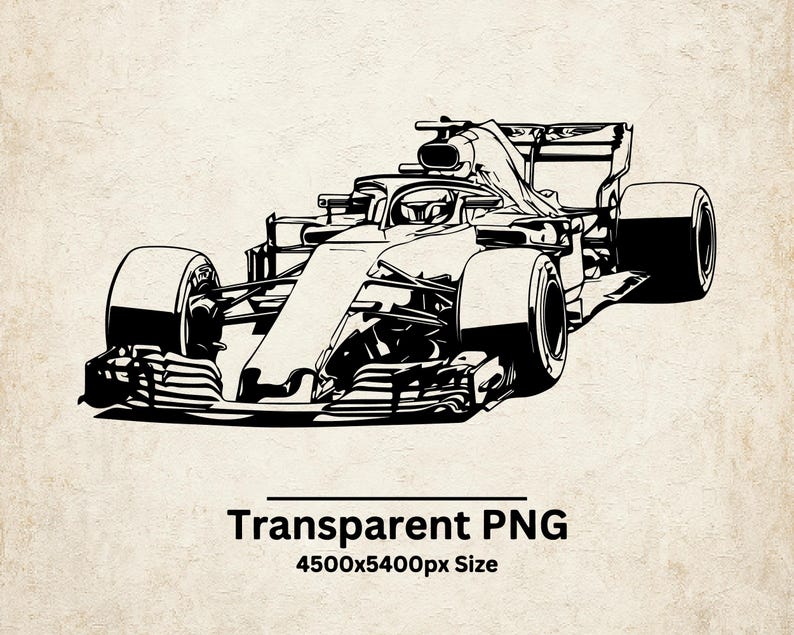 Formula 1 Racing Car SVG PNG Bundle: Motorsport Decals (digital ...