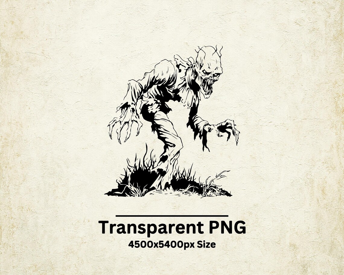 Creepy Monster SVG PNG Bundle: Spooky Halloween Cut Files (digital ...