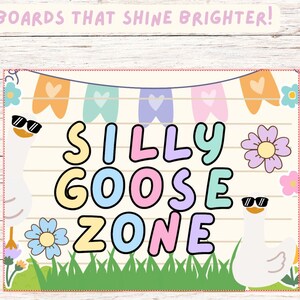 Silly Goose Zone - Classroom Bulletin Board Bundle – Canva Editable ...