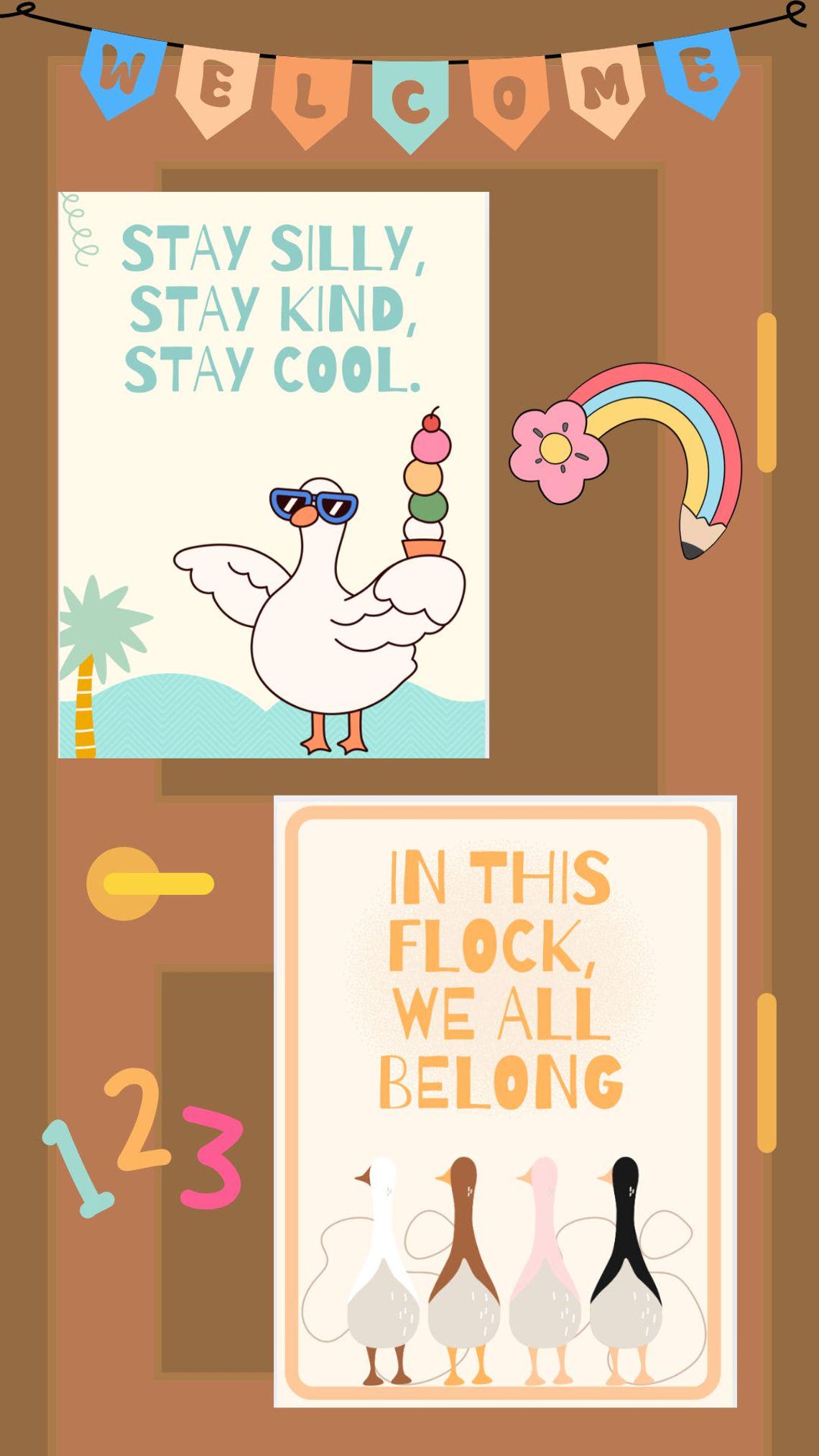 Funny Goose Motivational Signs/posters – Printable Classroom Decor (set ...