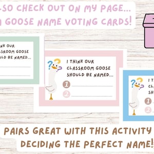 Printable Goose Birth Certificate – Classroom Goose Adoption ...