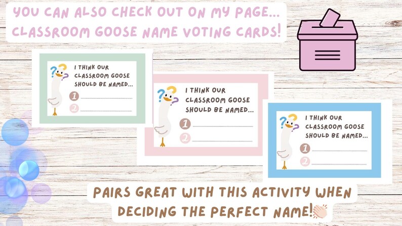 Printable Goose Birth Certificate – Classroom Goose Adoption ...