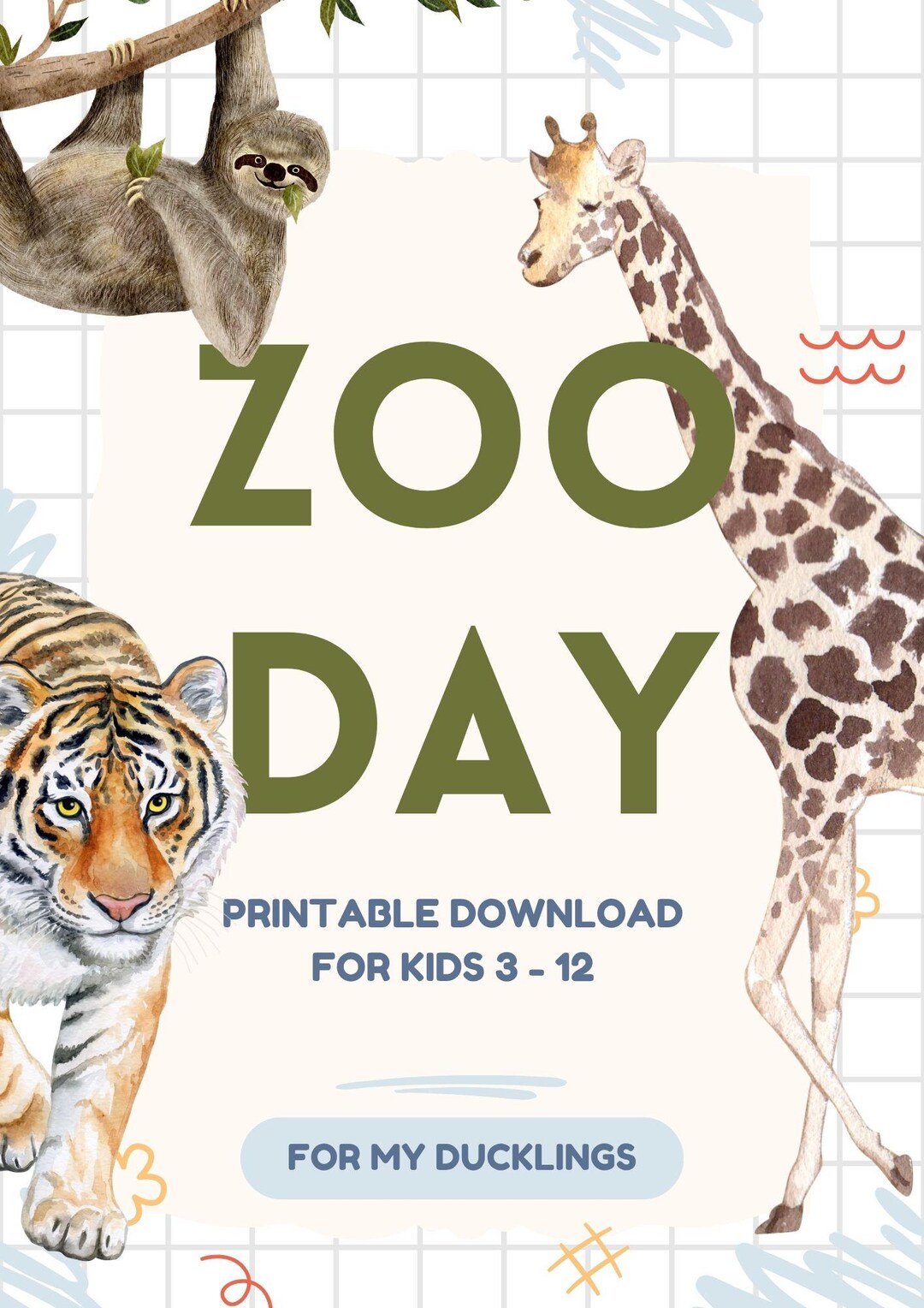 Zoo Trip Nature Journal Digital Download, Printable - Etsy
