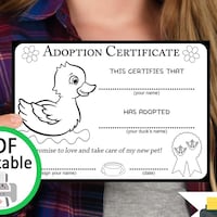 Adopt a Duck Station Signage and Duck Adoption Certificate | One Lucky ...